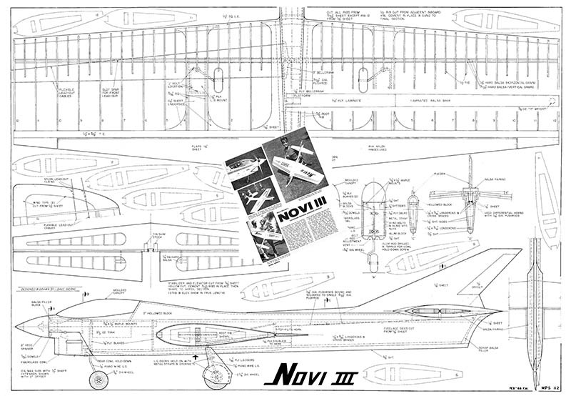 Model Airplane Plans (UC): NOVI III 56" Stunt for .35-.46 by Dave ...