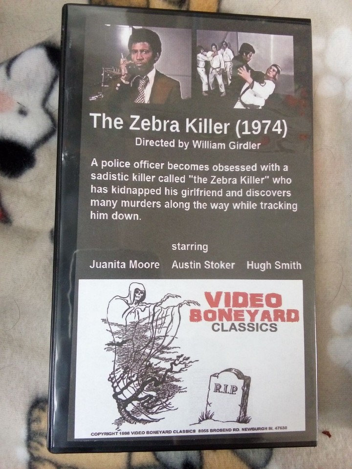 The Zebra Killer vhs | eBay
