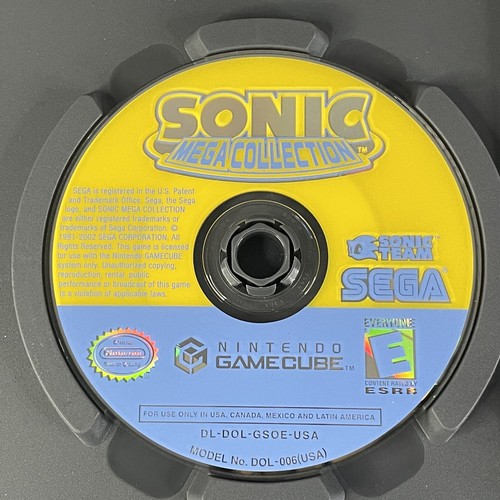 Sonic Mega Collection (Nintendo Gamecube, 2002) Disc Only - Tested ...