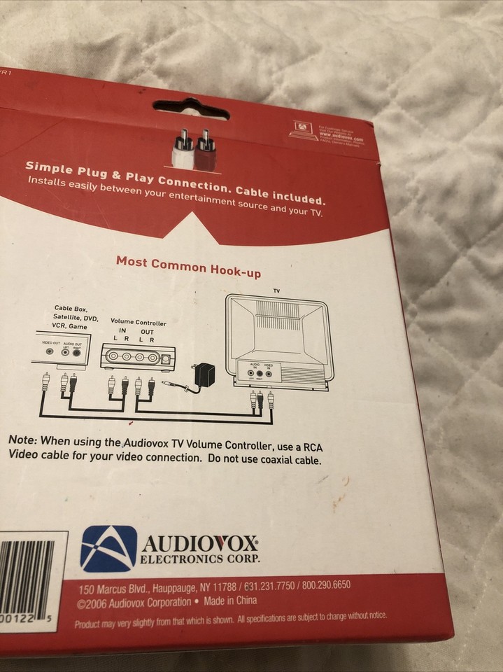 New 2006 Audiovox VR1 Automatic TV Volume Controller Stop Loud Commercials | eBay