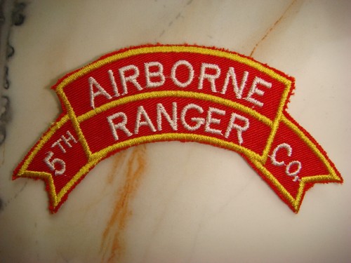 US ARMY 5th AIRBORNE RANGER COMPANY SCROLL PATCH | eBay