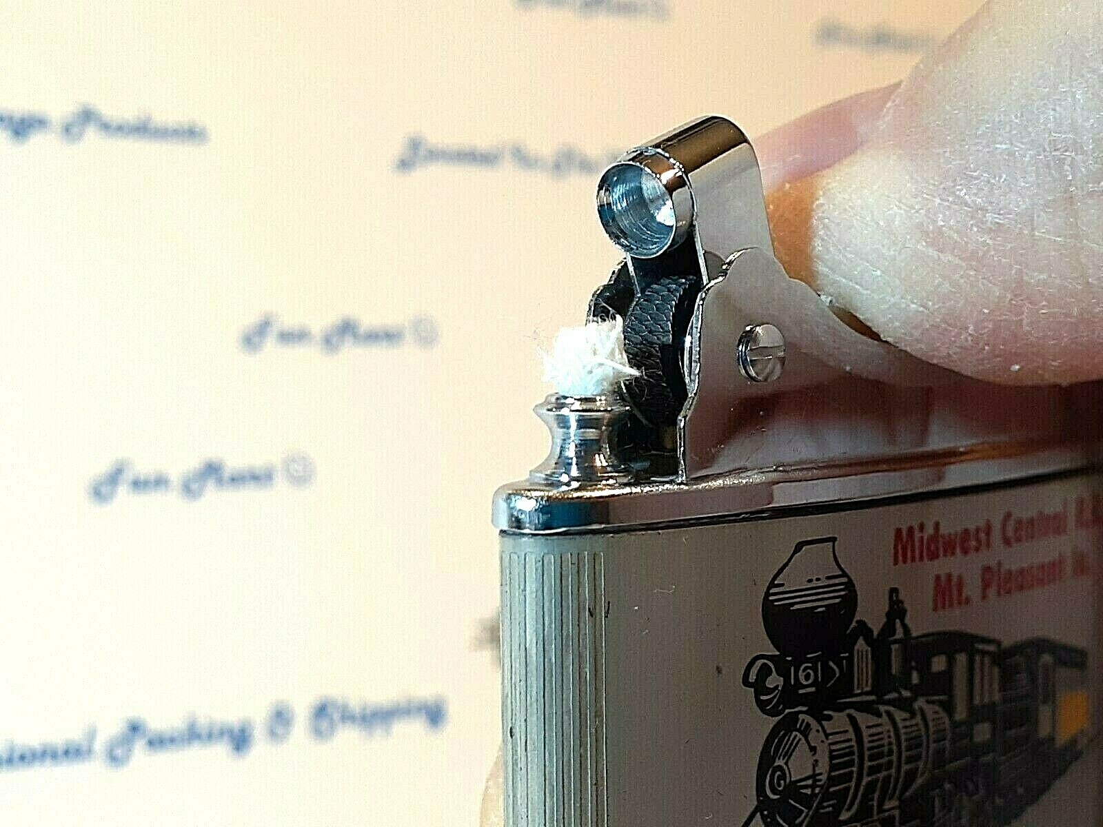 COLLECTOR'S Vintage NOS NEVER FIRED FLAT Midwest Central RAILROAD ...