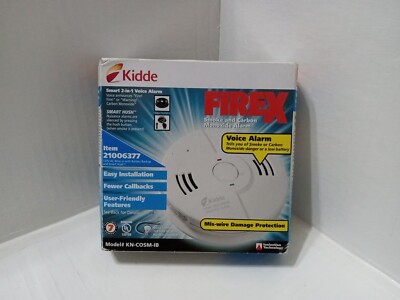 Kidde 21006377 Hardwired Combination Carbon Monoxide & Smoke Alarm KN ...