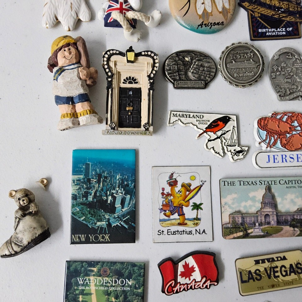Souvenir Fridge Magnets Travel Theme Lot Collectible Refrigerator ...