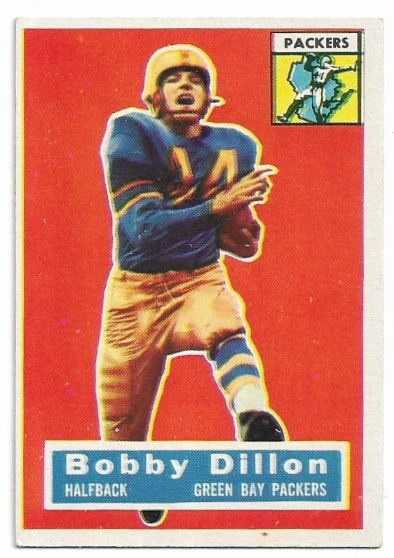 BOBBY DILLON 1956 Topps card #103 Green Bay Packers Football EX+ | eBay