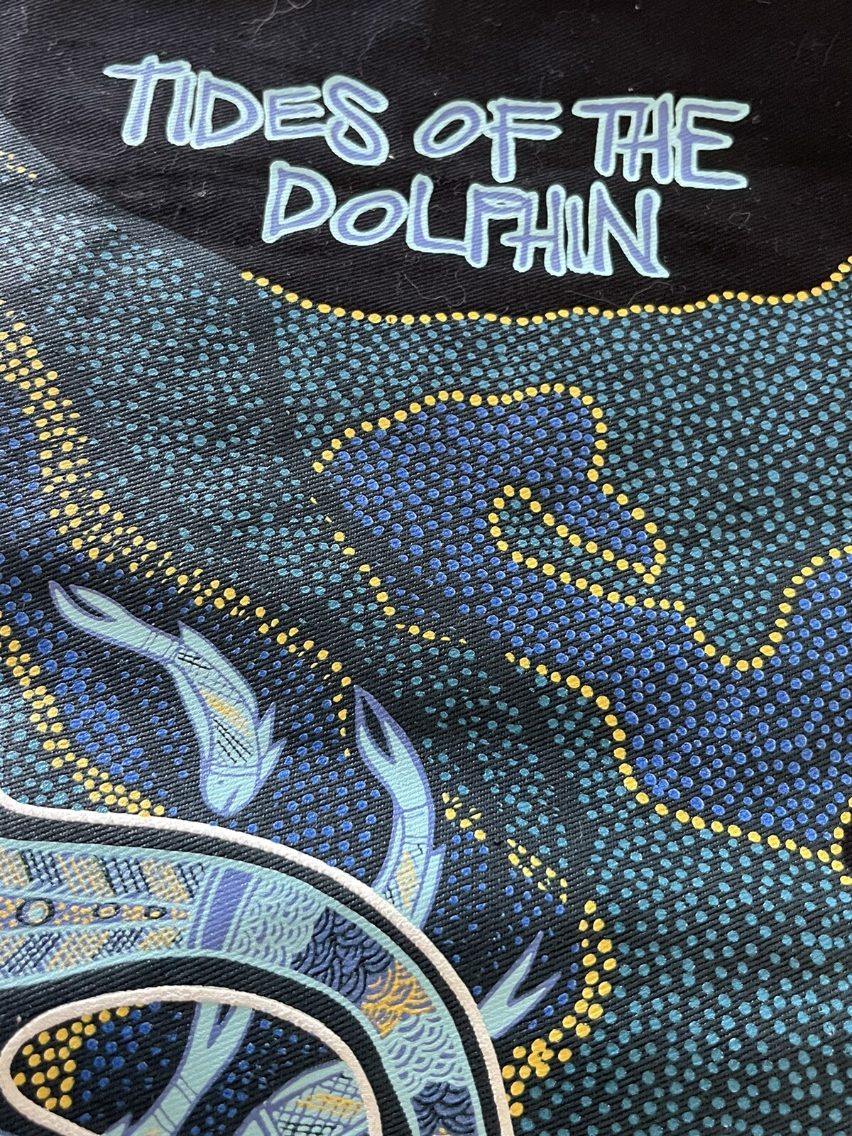 Vintage Australia Aboriginal Art Scroll "Tides Of The Dolphin" Bulurru ...