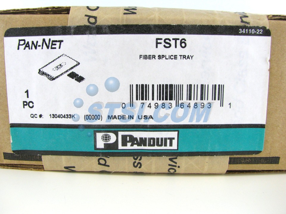 Panduit FST6 Opticom Fiber Splice Tray Kit, 12 Mechanical or Fusion ...