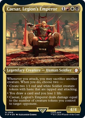 MTG Caesar, Legion's Emperor (Display Commander) [Fallout] Foil Near ...