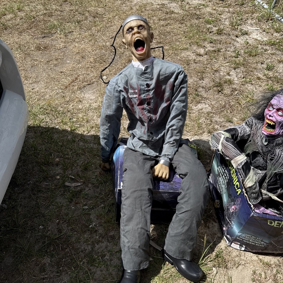 Spirit Halloween Death Row Prisoner Animated Animatronic Prop | eBay