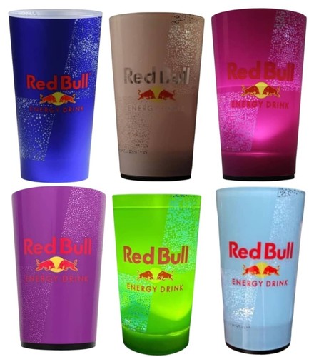 Red Bull Light Up LED Cup – Glowing Party Tumbler – 6 Colors Redbull ...