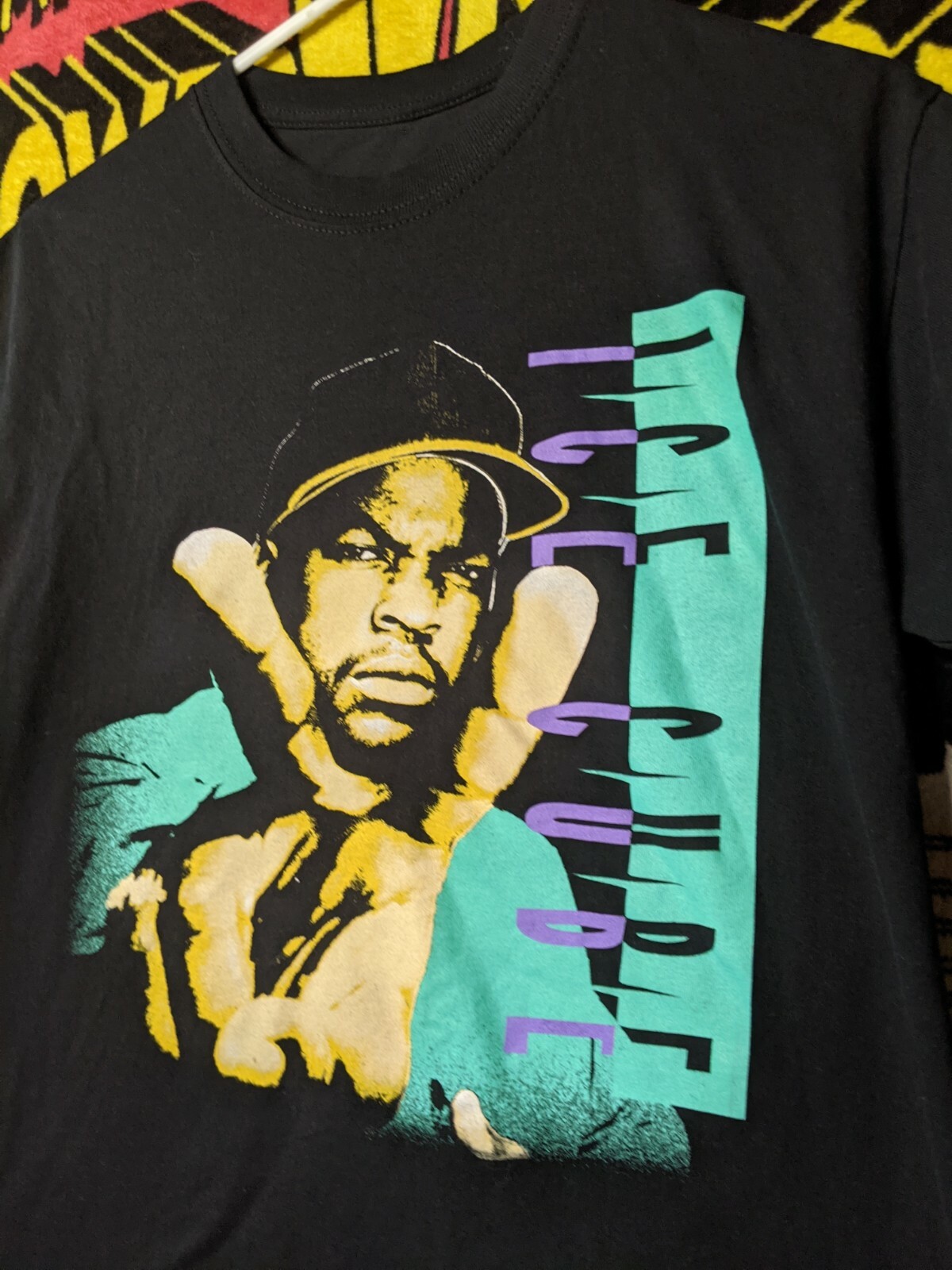 Ice Cube Rapper Retro Black T-Shirt size Medium - Gem