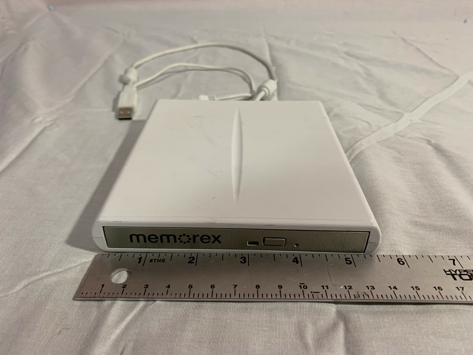 MEMOREX 8X SLIM DVD MULTI-FORMAT WHITE EXTERNAL MRX-650LE V3 RECORDER ...