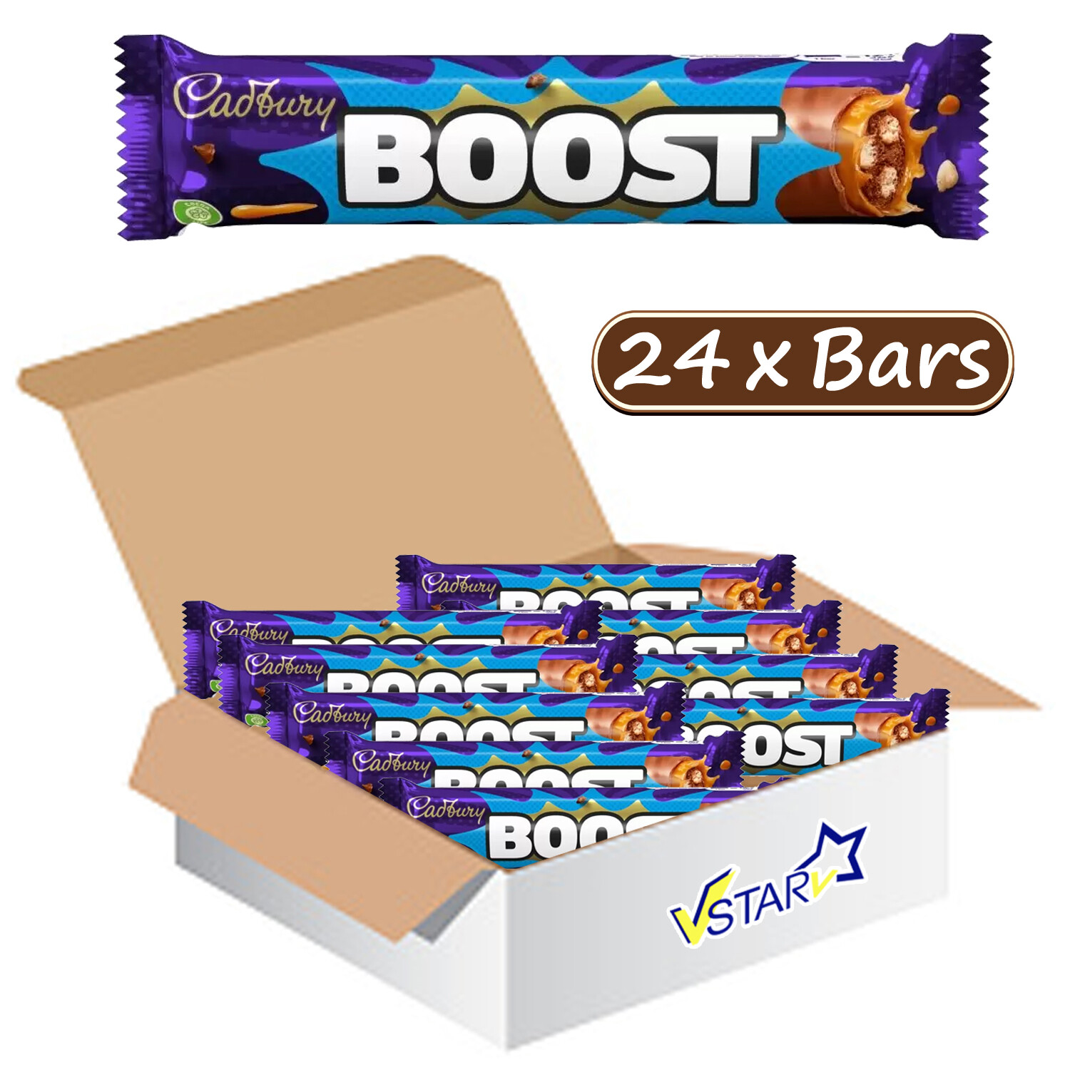HALF BOX of Chocolate Bars - Aero Cadbury Kit Kat Mars Snickers Reese’s ...