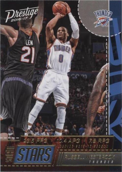 2016-17 Panini Prestige - Stat Stars Russell Westbrook #20 for sale ...