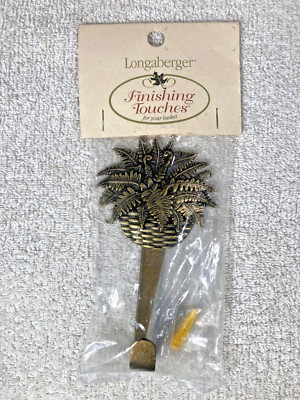 Longaberger RETIRED RARE Antique Metal Fern Basket Hook - NEW | eBay