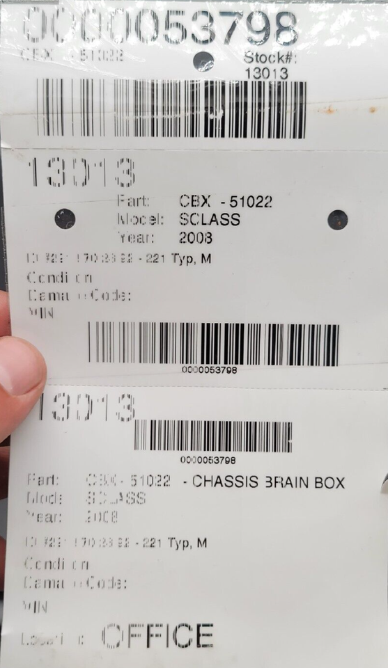 2007 - 2013 Mercedes W221 S63 AMG CL600 Keyless Go Control Module ...