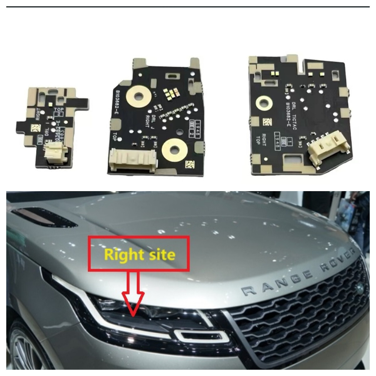 For Range Rover Velar 2018-2021 Daytime Running DRL Board LED Headlight ...