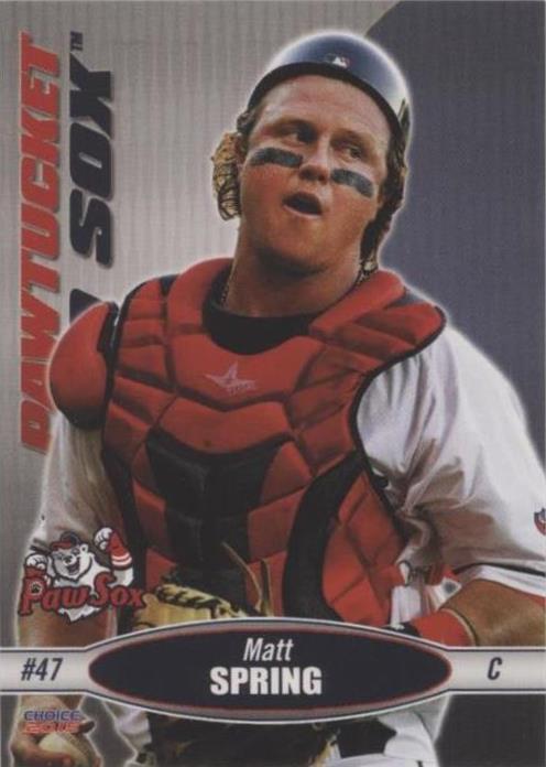 2015 Choice Pawtucket Red Sox - Matt Spring #13 (RC) for sale online | eBay