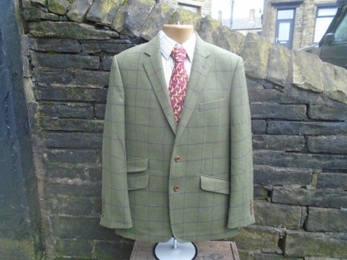 Vintage Magee, Donegal Tweed, Ireland men's forest green new wool ...