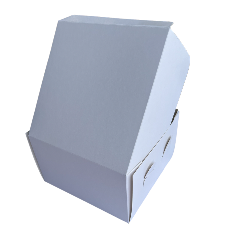 WHITE CARDBOARD CAKE BOXES – FOLD FLAT - VARIOUS SIZES | 5”, 6”, 7”, 8 ...