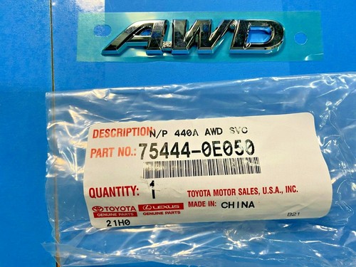 2014-2019 HIGHLANDER GENUINE TOYOTA BACK DOOR COMPARTMENT "AWD" 75444 ...