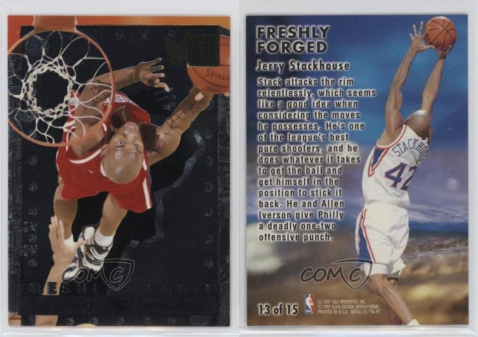 1996-97 Fleer Metal Freshly Forged Jerry Stackhouse #13 0yz8 | eBay