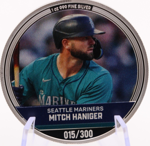 Mitch Haniger MLB Trading Coin 1 oz Silver - Niue - NZ Mint 015/300 ...
