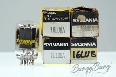 4 Vintage Sylvania 16LU8A Beam Power Amp. Radio Compactron Audio Vacuum ...