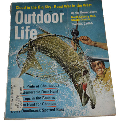 Vintage July 1971 OUTDOOR LIFE Magazine - Pike Fishing on Cover | eBay