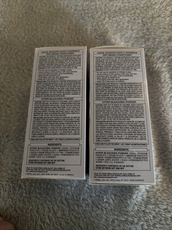 L'Oreal Paris Feria Hyper Platinum Advanced Lightening System Bleach, 2 ...