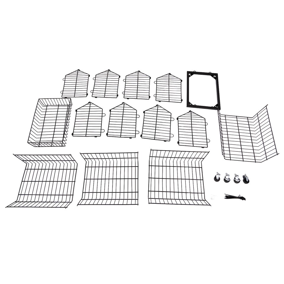 5 Tier Wire Grid Retail Display Shelf Merchandise Display Rack Stand W ...