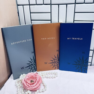 TRAVELER NOTEBOOK - SET of 3 - Lines Notebook Set - 4” x 7” NEW | eBay