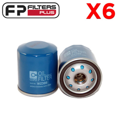 6 x WZ386 Oil Filter Fits Toyota Corolla, Prius, Rav4, Yaris Z386 ...