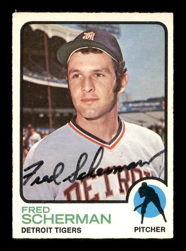 Fred Scherman Autographed Auto 1973 O-Pee-Chee Card #660 Detroit Tigers ...