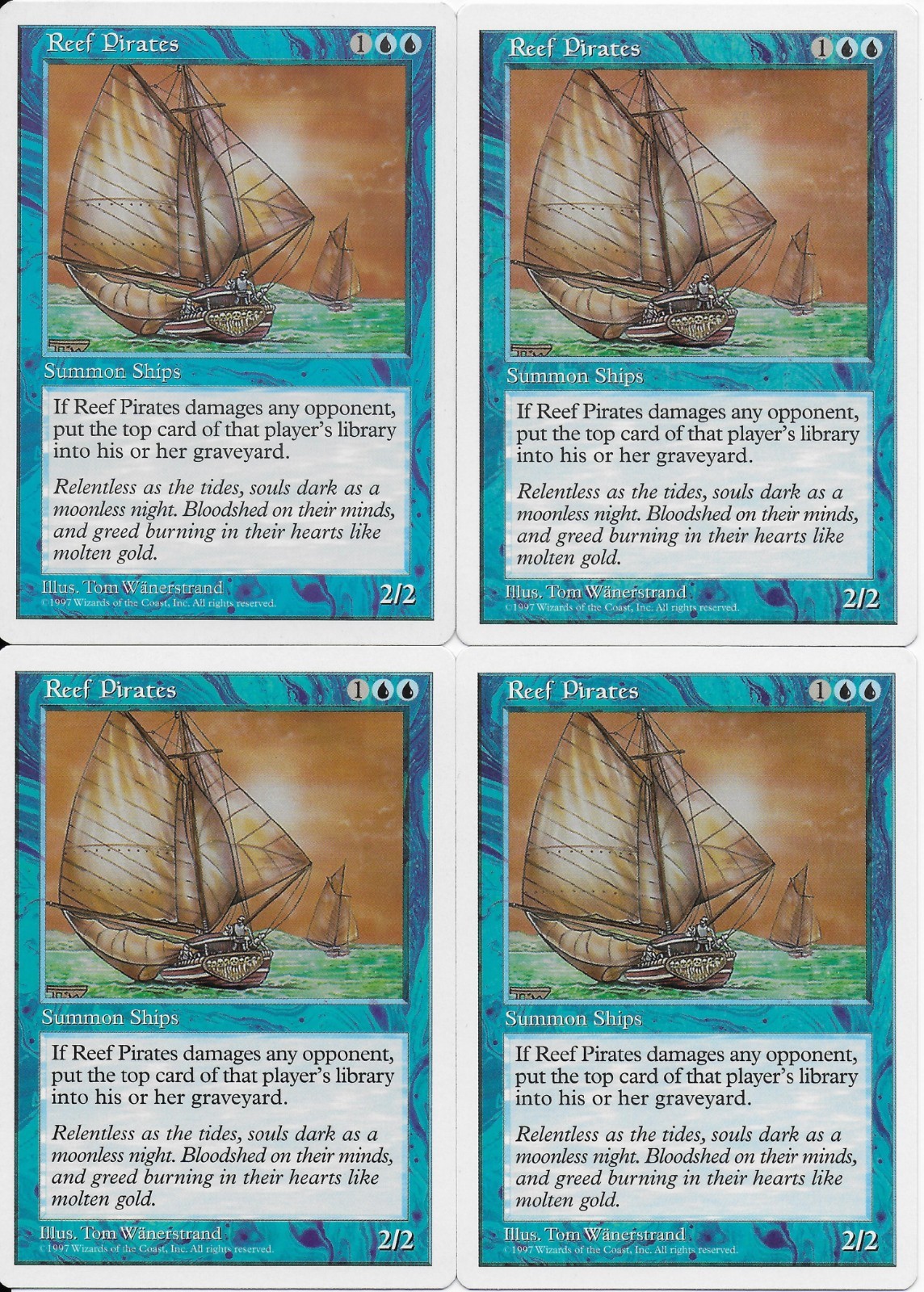 MTG: REEF PIRATES 5th Edition COMMON; played, Excellent condition x4 | eBay