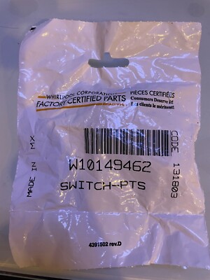 GENUINE W10149462 Whirlpool Push to Start Switch BRAND NEW | eBay