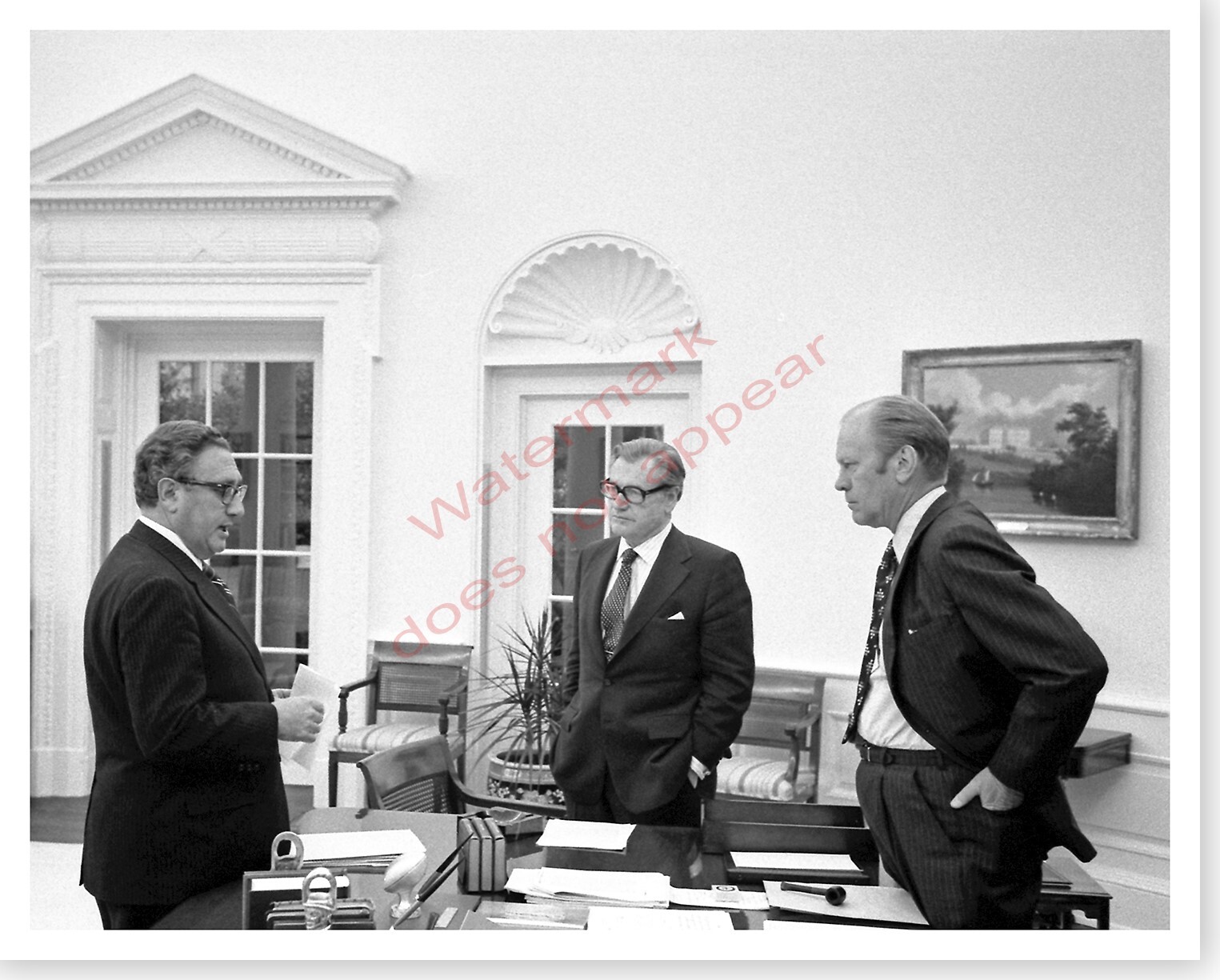 Gerald Ford With Henry Kissinger And Nelson Rockefeller 8 x 10 Photo | eBay