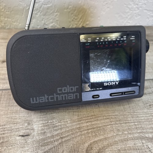 Sony Watchman Portable Analog LCD Color TV Sony FDL-380 P | eBay