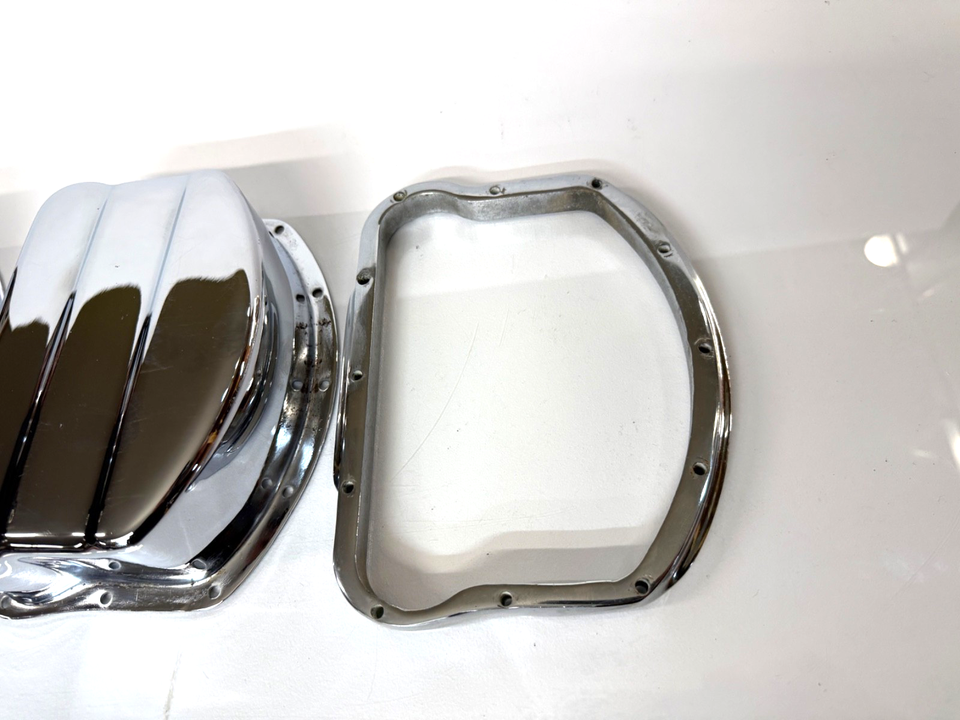 Harley Davidson FL FLH Panhead Engine Head Valve covers set chrome ...