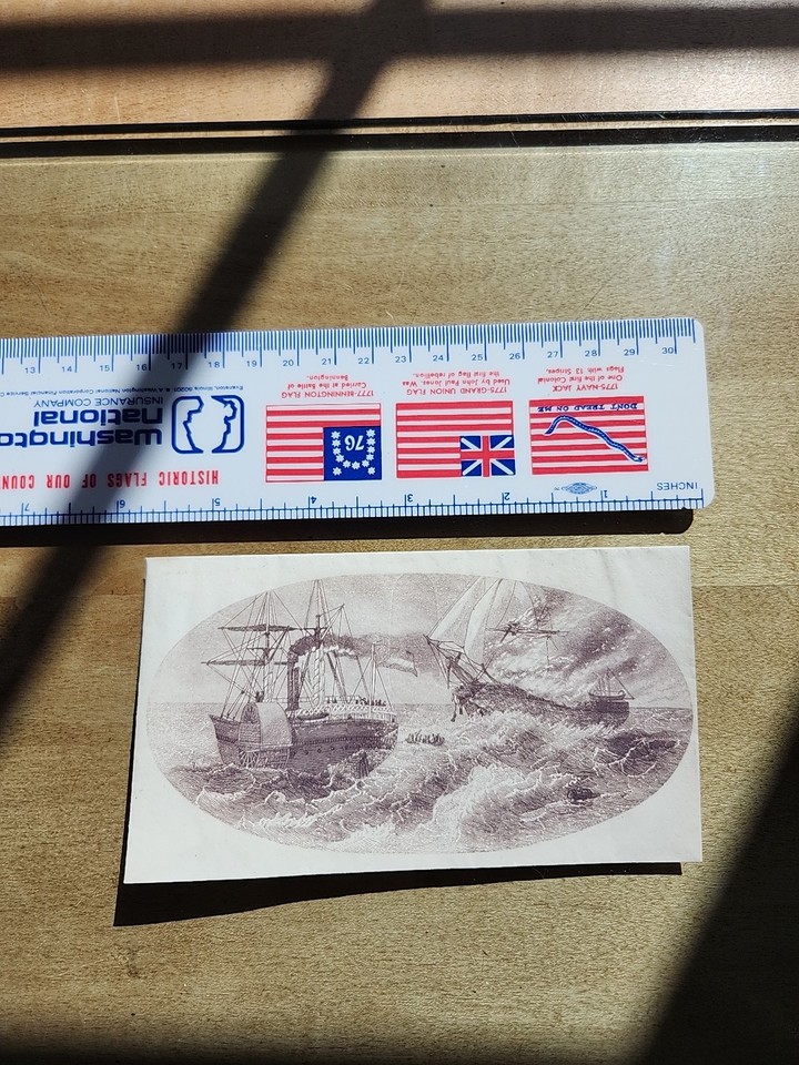 Magnus Civil War Patriotic Cover Confederate Privateer Burning A ...