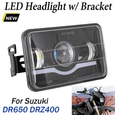 Front LED Headlight Kit For Suzuki DR 650 and DRZ-400 Plug and play DRZ ...