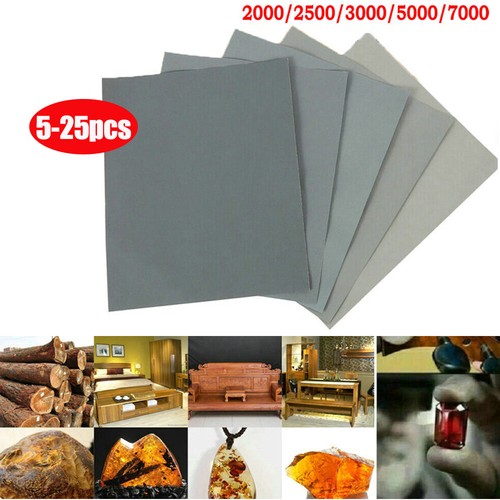 25Pcs Assorted Sanding Wet and Dry Waterproof Sandpaper Mixed Sander ...