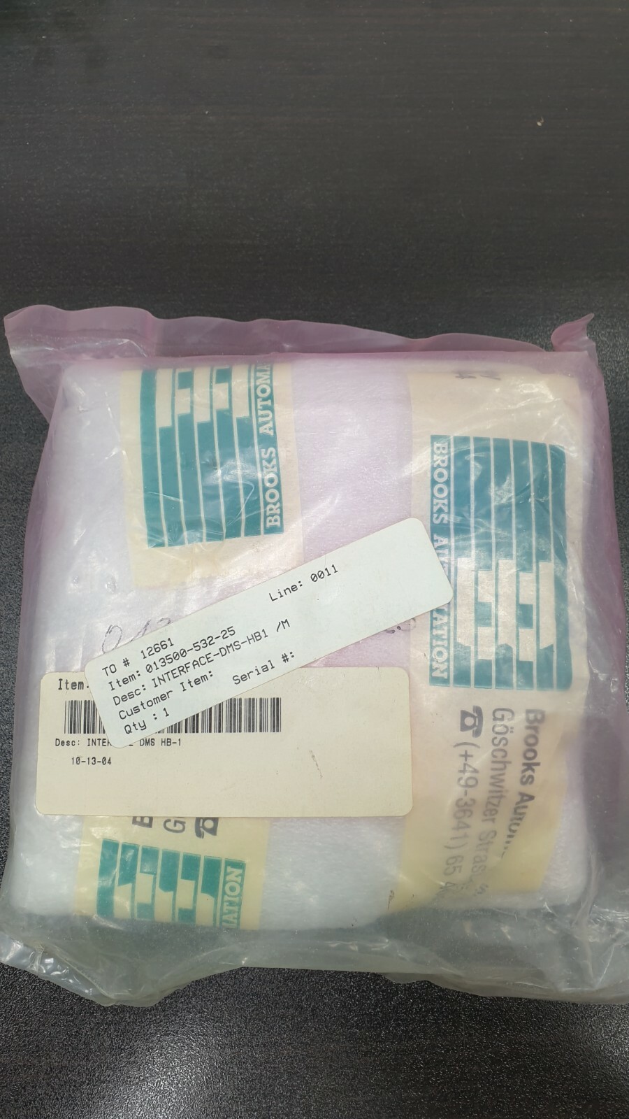 Brooks Automation 013500-532-25 Hukoyo DMS-HB1-V E84 OHT/XH1 Brand NEW ...