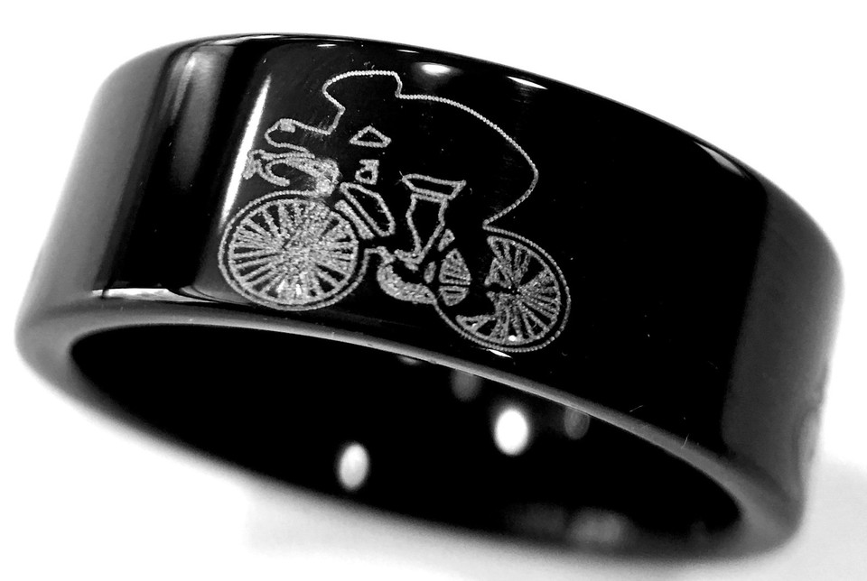 Sport Rings, Cycling Race Ring, Mens Tungsten Bands, Custom Made Rings ...