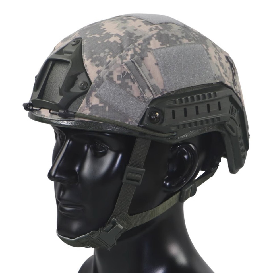 Russian Army FAST Tactical Camouflage Helmet Cover EMR Ruin IR ...