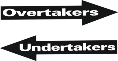 OVERTAKERS UNDERTAKERS White Decal | eBay