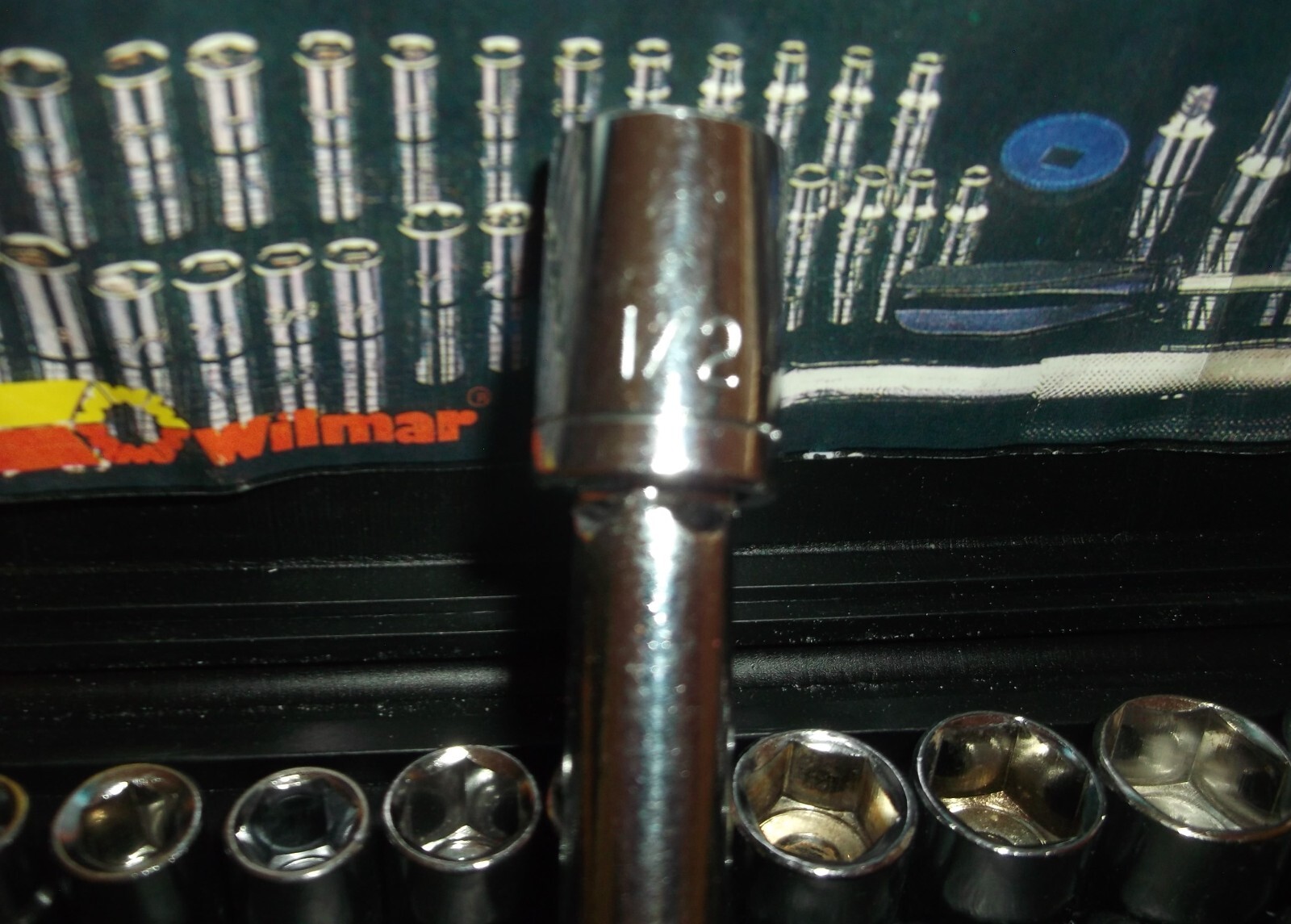 Wilmar Socket Set SAE Standard Metric 40 Piece Drive Combination 1/4 In ...