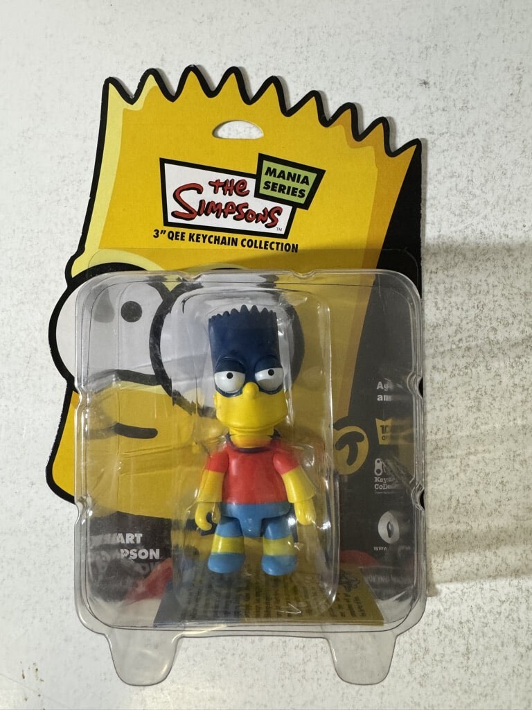 The Simpsons Bart Simpson Bartman High 3" Qee Keychain Collection Toy2R ...