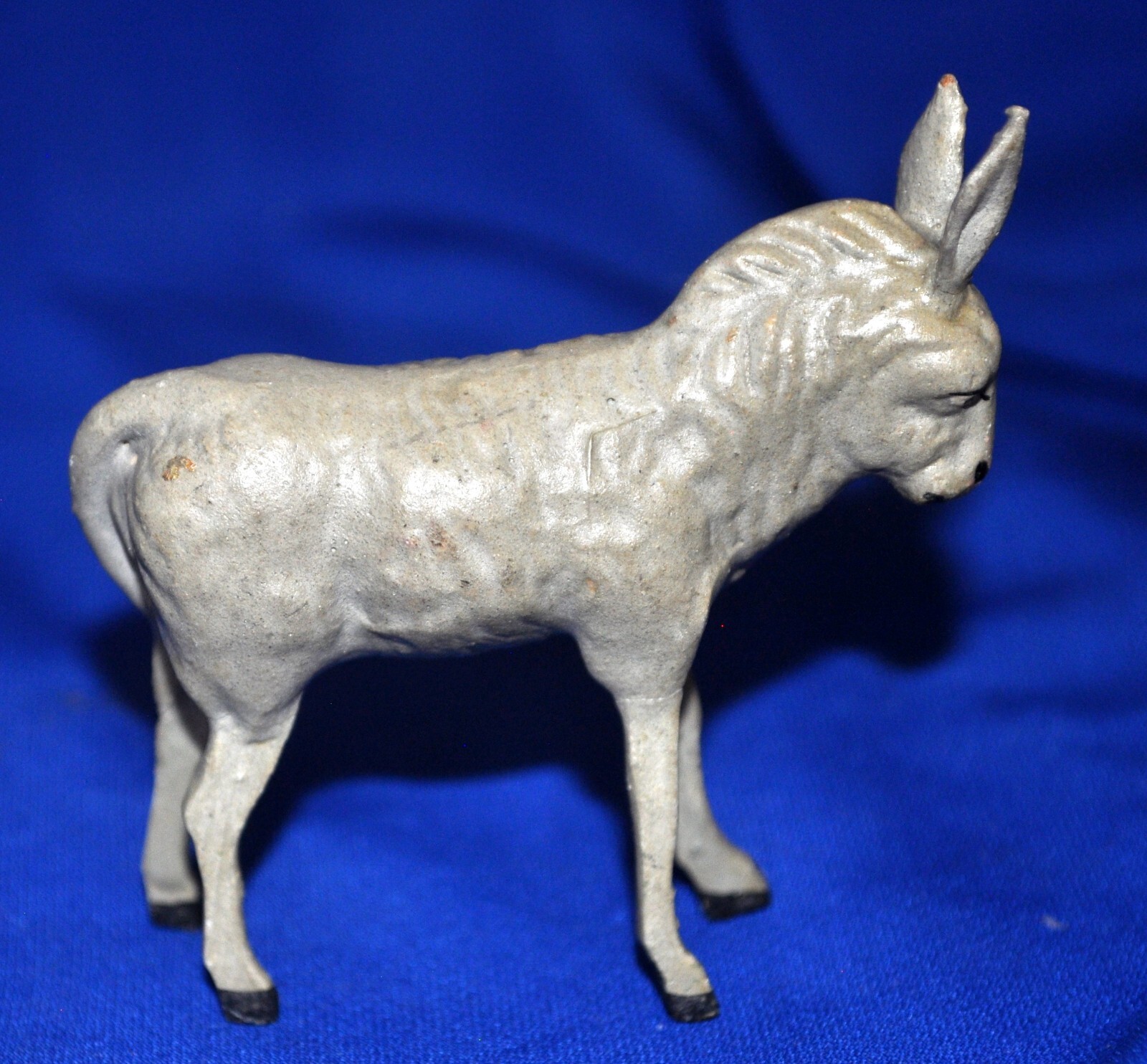 ANTIQUE Erzgebirge German Putz Nativity Donkey VTG 1920 Stick Leg ...