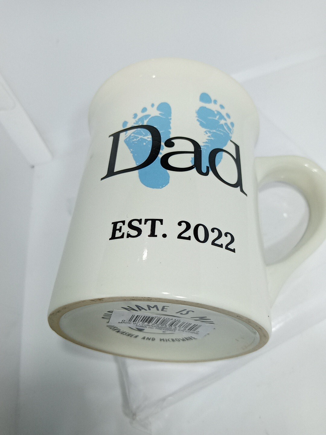 DAD COFFEE MUG. NEW 2022 DAD MUG. DAD BABY FOOT PRINT Mug. B291 | eBay